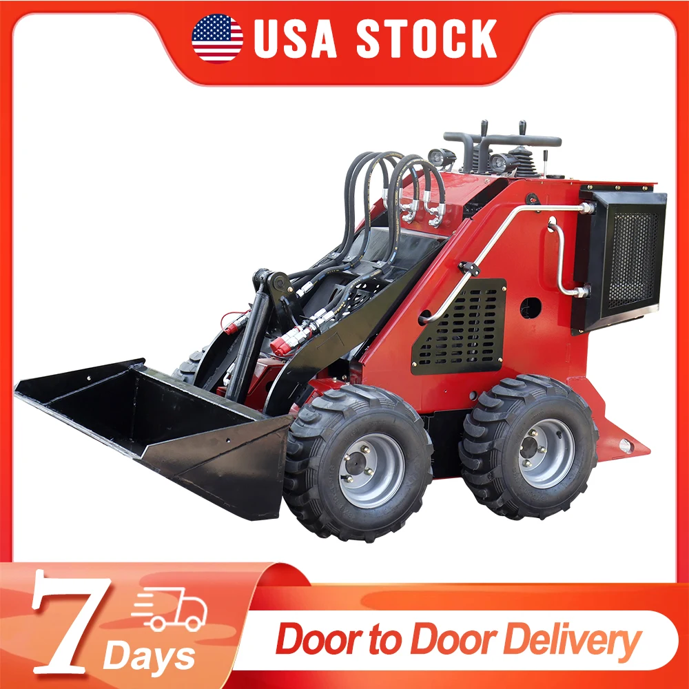 USA-Stock-Wheel-Loader-13-5HP-Skid-Steer-Loader-320kg-Earth-moving ...