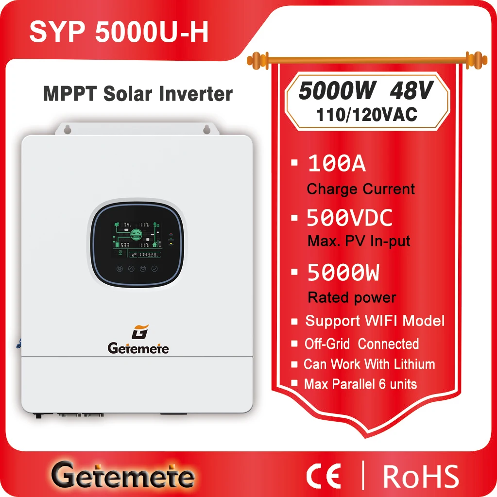 GTMT-SYP-5000W-48V-120Vac-PV-Max-Input-500VDC-Solar-Hybrid-Inverter ...