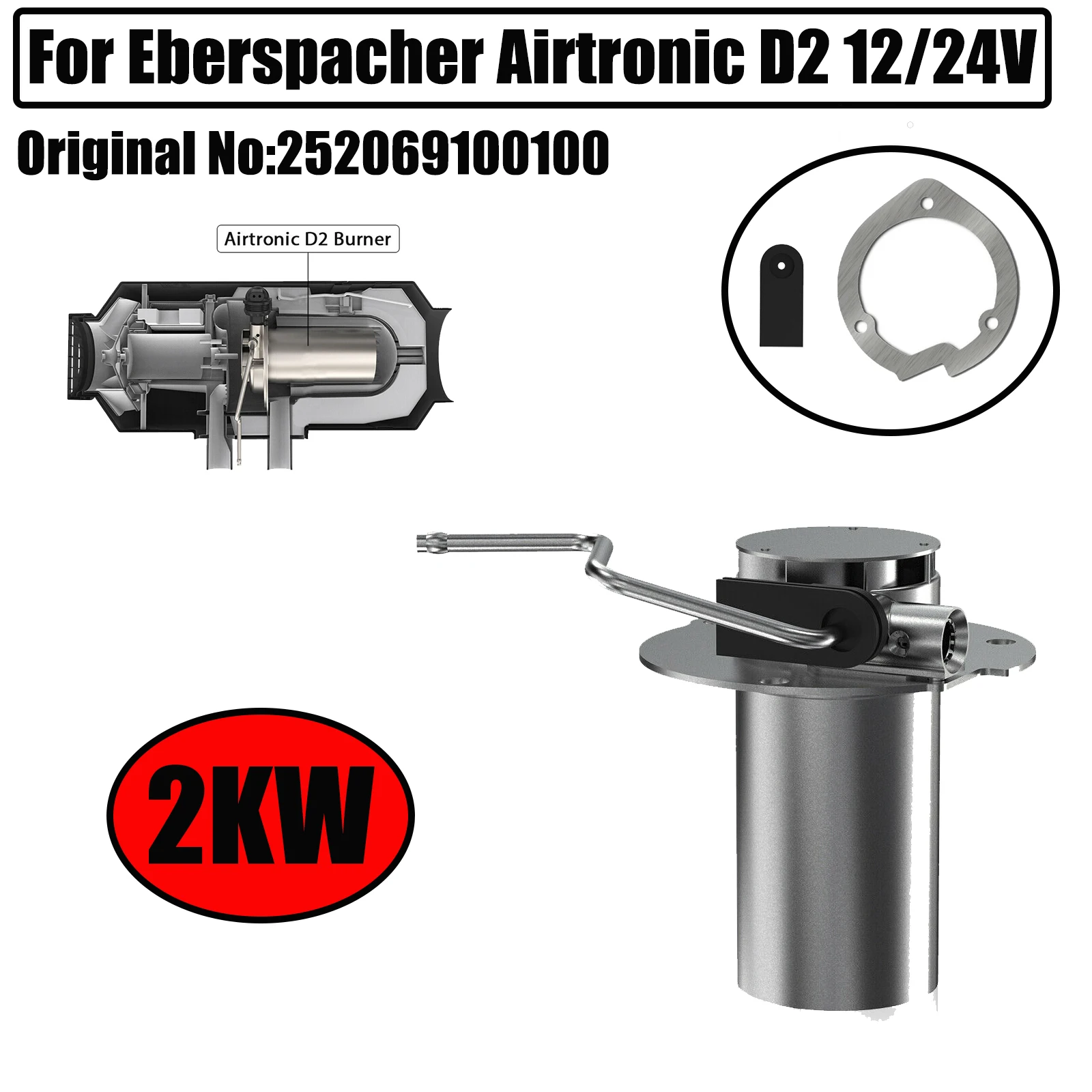 2kw Heater Burner kit Insert Torches chamber 12v 24v for Eberspacher ...