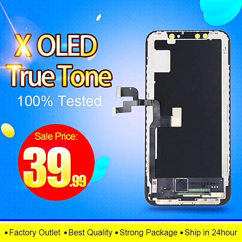 Pantalla OLED AAA +++ para iPhone X, XS, MAX, XR, 11 PRO, montaje de digitalizador táctil 3D ...