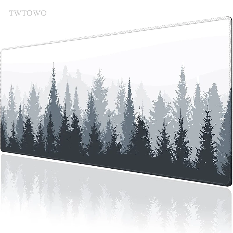 Gray-Forest-Mouse-Pad-Gaming-XL-New-Computer-Custom-Mousepad-XXL ...