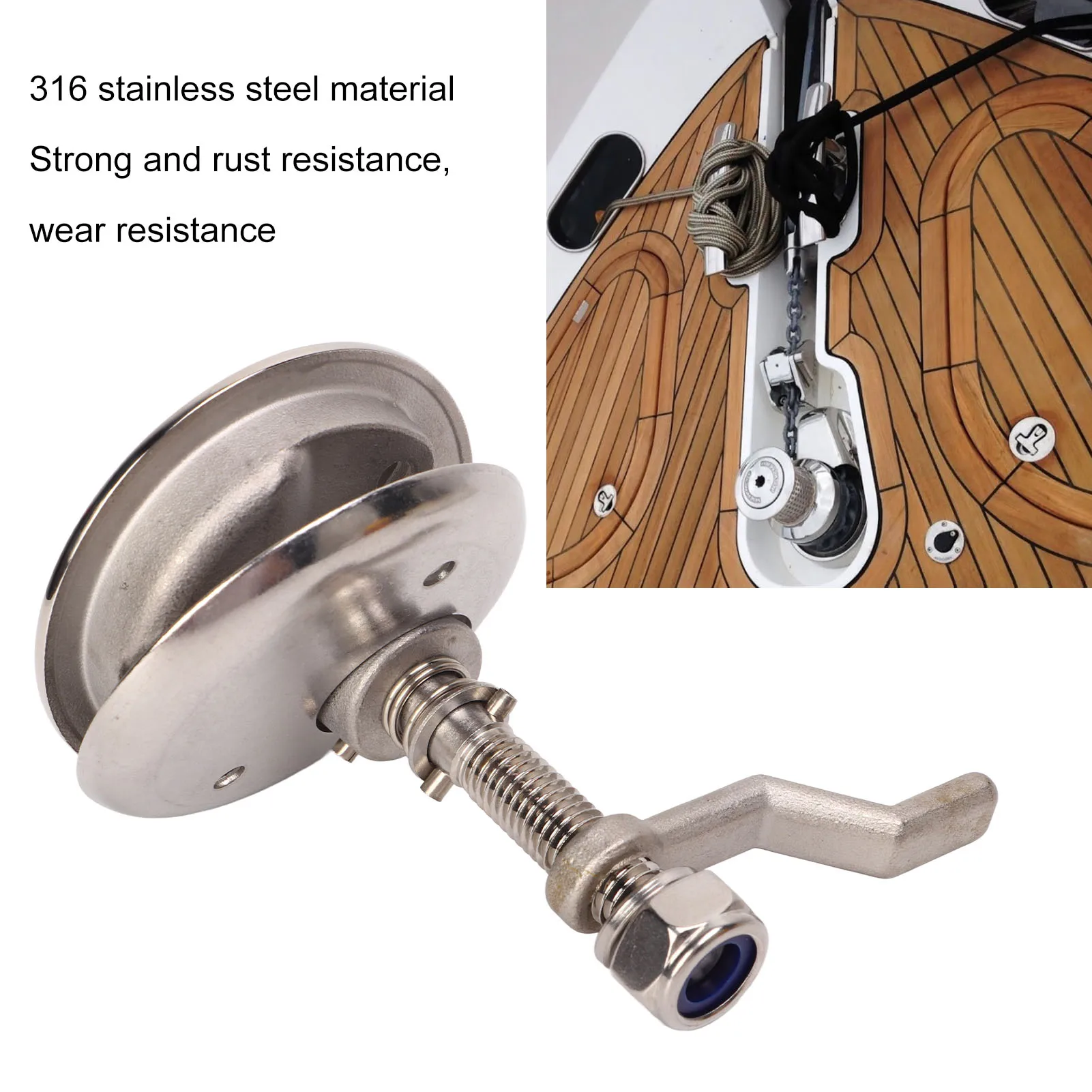 Cam Latch Marine Hardware Stainless Steel 316 Flush Pull Hatch Deck ...