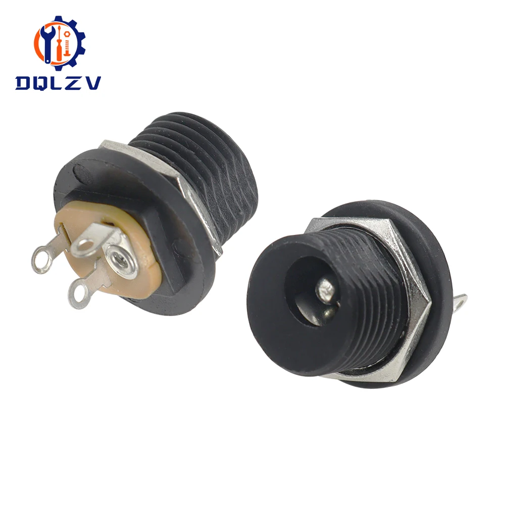 DC-021 5.5x2.5mm DC Power Female Socket Supply Connector 5.5*2.1mm 3 ...