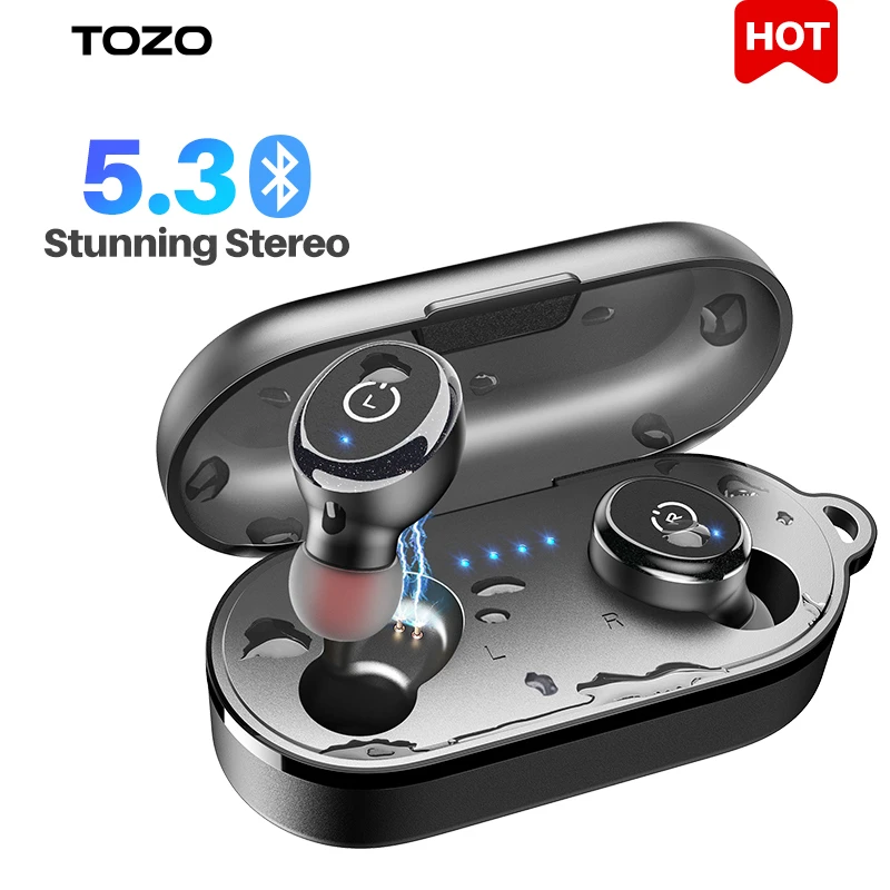 Tozo T10 Bluetooth 5.0 Wireless Earbuds With Deep Bass Tws Stereo ...