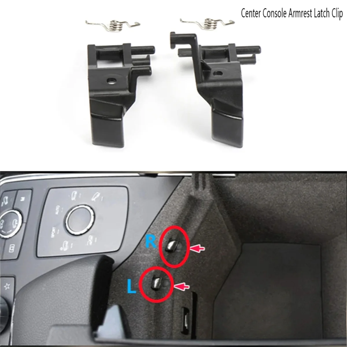 1666804103-Center-Console-Armrest-Latch-Clip-for-Mercedes-Benz-ML-GL ...