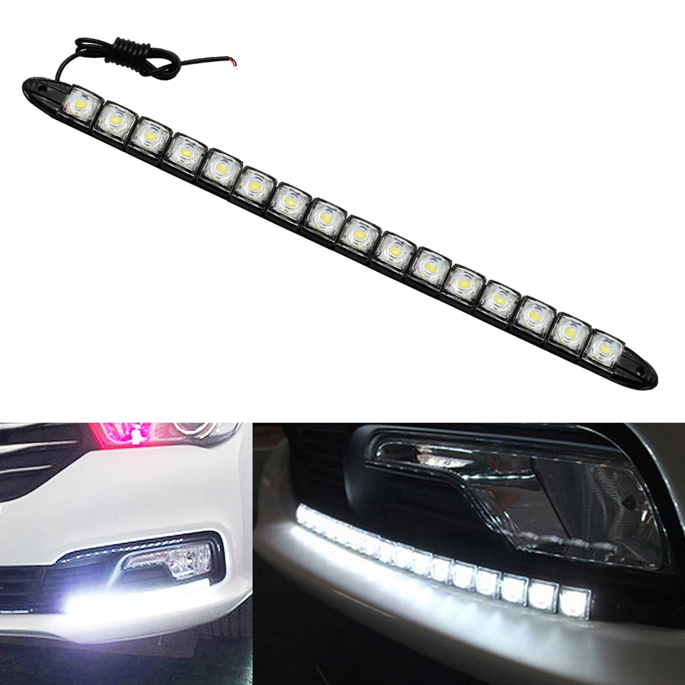 Led-Bulb-Auto-Flexible-Silicone-Daytime-Running-Light-6LED-with-Lens-DC ...