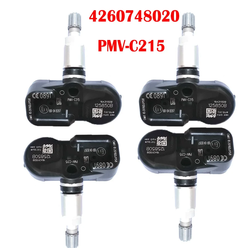Rav4 için 4 adet 4260748020 433MHz PMV C215 lastik basıncı monitör 2019 ...
