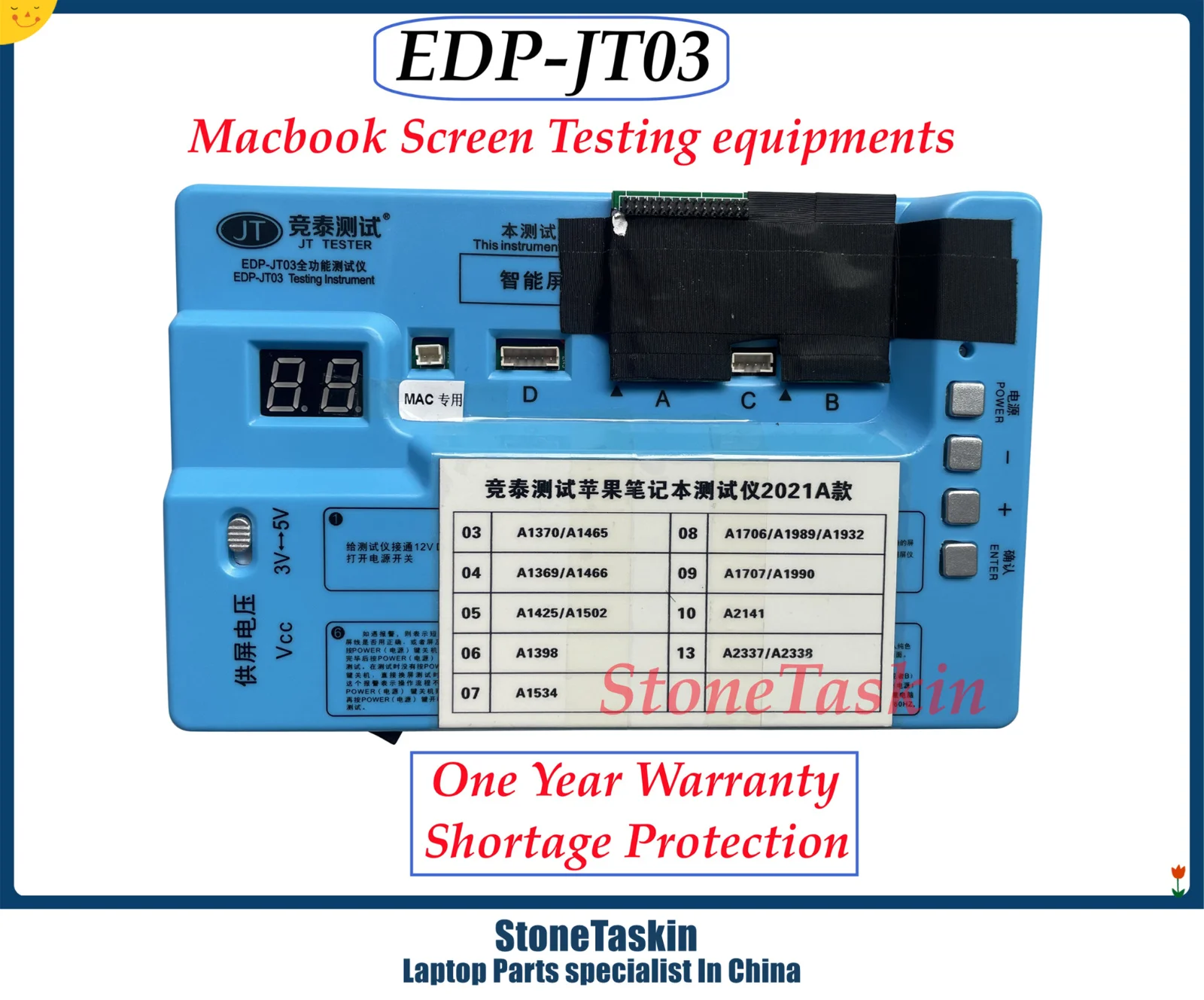 StoneTaskin LCD Screen Tester for Macbook Unniver A2338 Screen Panel ...