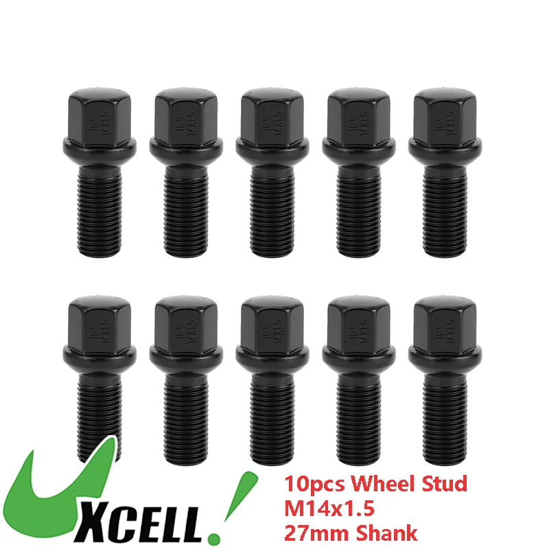 UXCELL-10-Pcs-M14x1-5-Ball-Seat-Wheel-Lug-Bolt-Alloy-Steel-Wheel-Lug ...