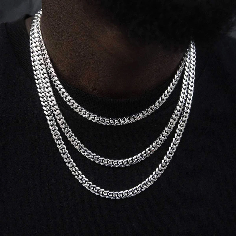 Stainless Steel Chain Necklace Men | Stainless Steel Jewelry ...