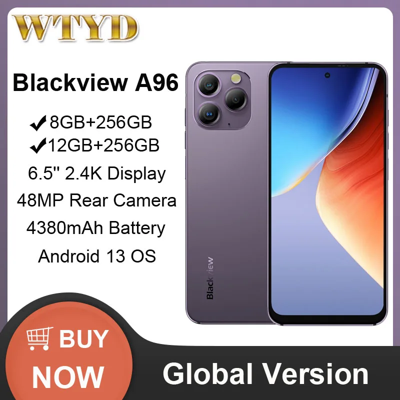 Blackview-A96-Smartphone-8GB-12GB-256GB-6-5-120Hz-2-4K-Display ...