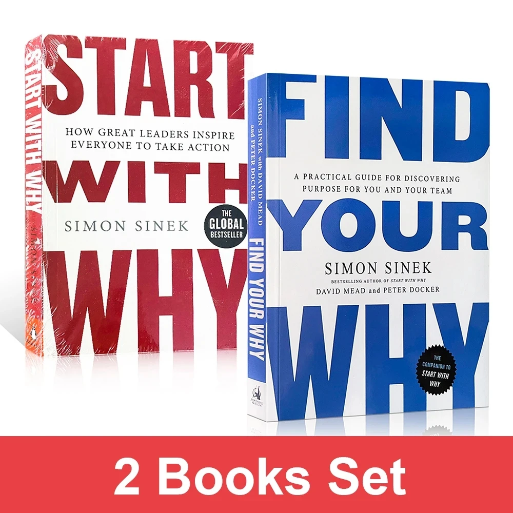 Find Your Why & Start With Why by Simon Sinek Motivational Management ...