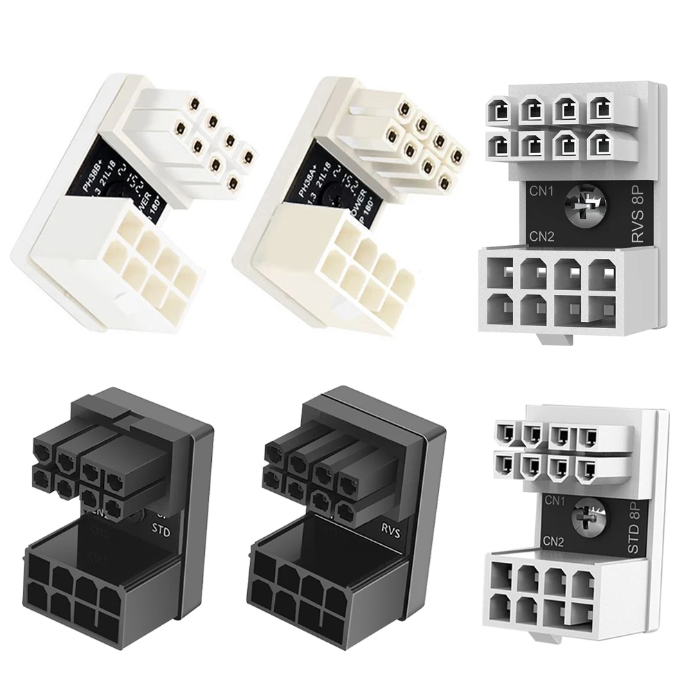 ATX-GPU-VGA-PCIe-8-Pin-6Pin-Male-Power-Adapter-Elbow-Head-for-Desktop ...