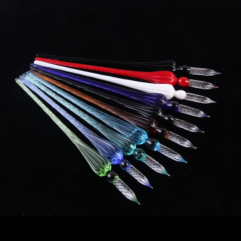LLD Vintage Glass Dip Dipping Pen Holder Signature Filling Ink Fountain ...