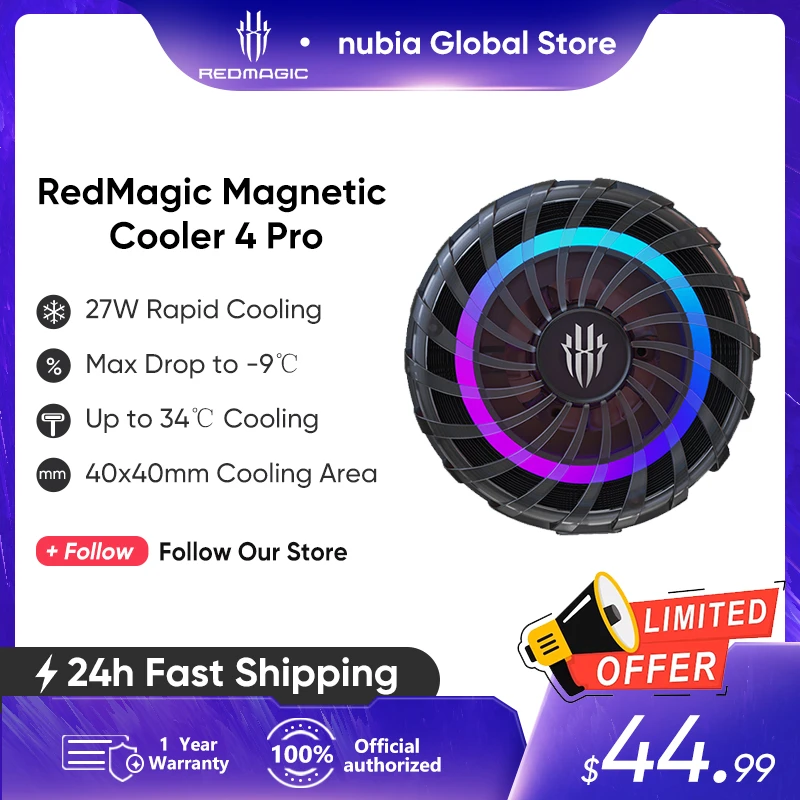 Redmagic Magnetic Cooler 4 Pro Ice Cooler Ultra Magnet Design Fast ...