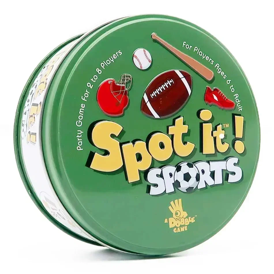 spot-it-sports-Dobble-card-game-Toy-Iron-Box-Fun-Family-Animals-Jr-Hip ...