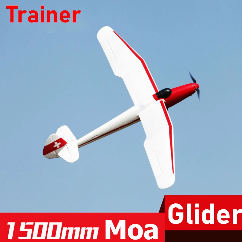 FMS RC Airplane 1500mm (59.1") Moa Glider 4CH 2S PNP Durable EPO Easy ...