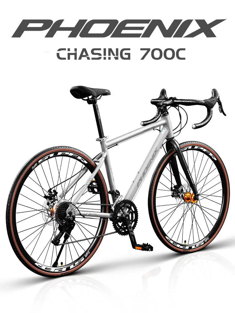 Lightweight Road Bicycle with Dual Disc Brake for Adults, 700 Road Bike ...