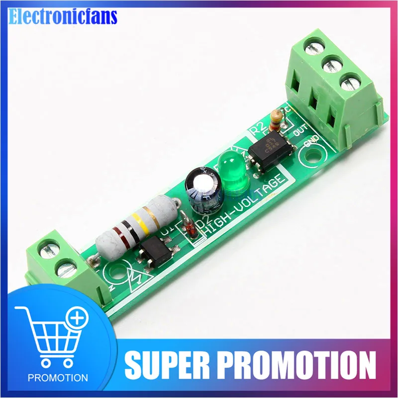 1 Bit Ac 220V Optocoupler Isolatie Module Voltage Detecteren Board ...