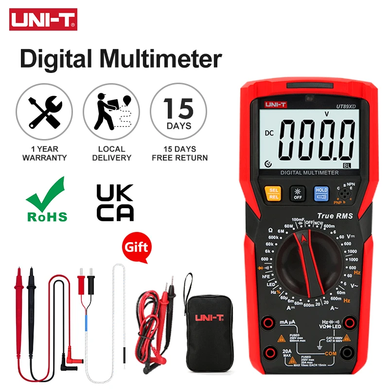UNI-T-UT89X-UT89XD-Professional-Digital-Multimeter-True-RMS-NCV-20A ...