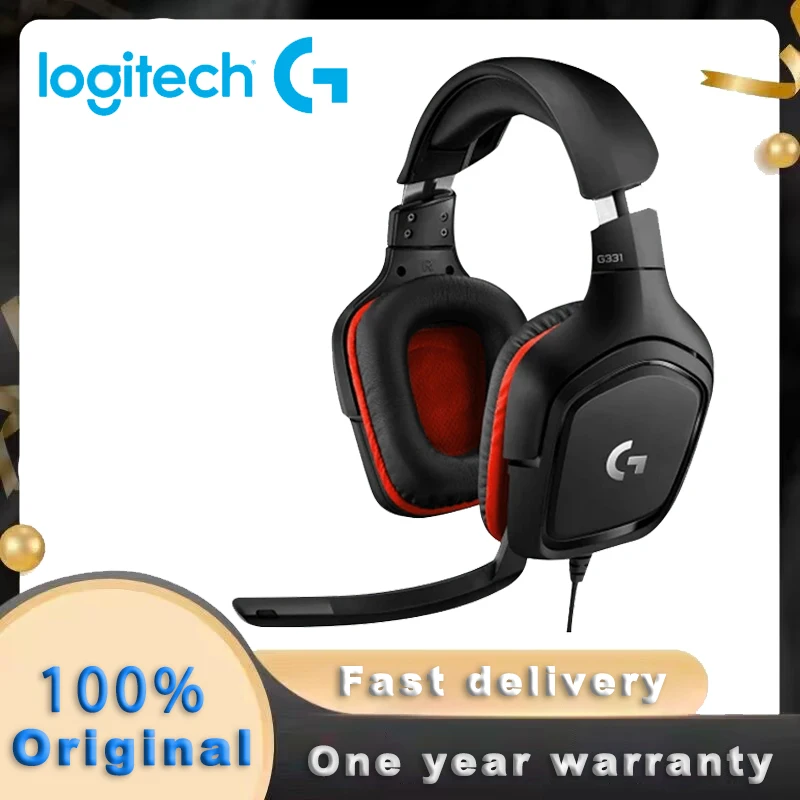 Orijinal-Logitech-G331-oyun-kablolu-kulakl-k-Surround-ses-katlanabilir-g-r-lt-nleyici-mikrofonlu ...
