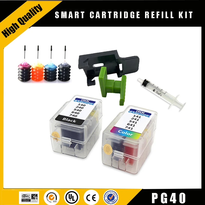 einkshop PG-40 CL-41 Smart Cartridge Refill Kit For Canon PG 40 PG40 ...