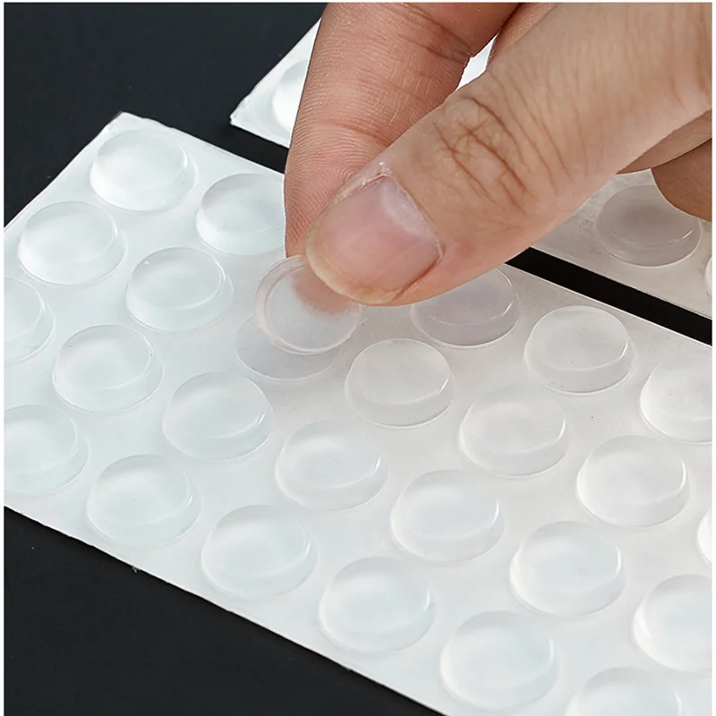 Transparent-PVC-Crash-Pad-Transparent-Self-Adhesive-Door-Stopper-Rubber ...