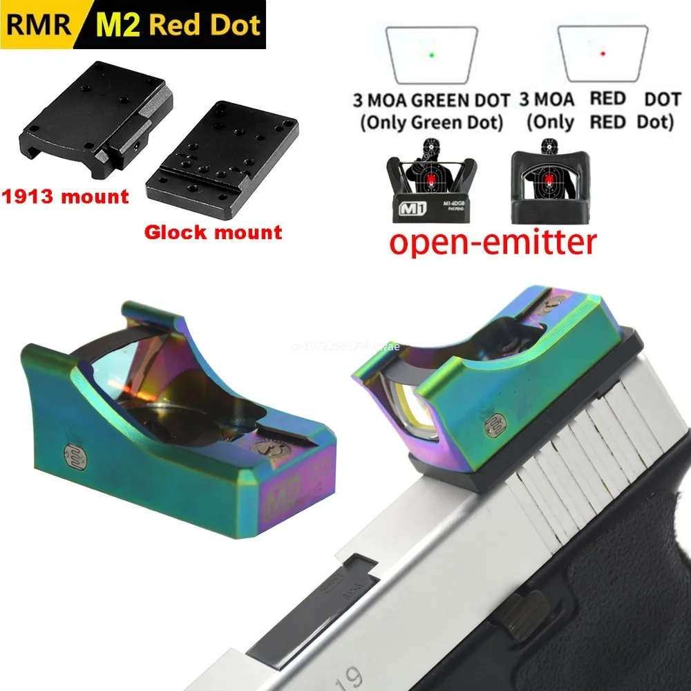 Light-Sensor-M2-RMR-Red-Green-Dot-Sight-3-MOA-Mini-Reflex-Hunting-Rifle ...