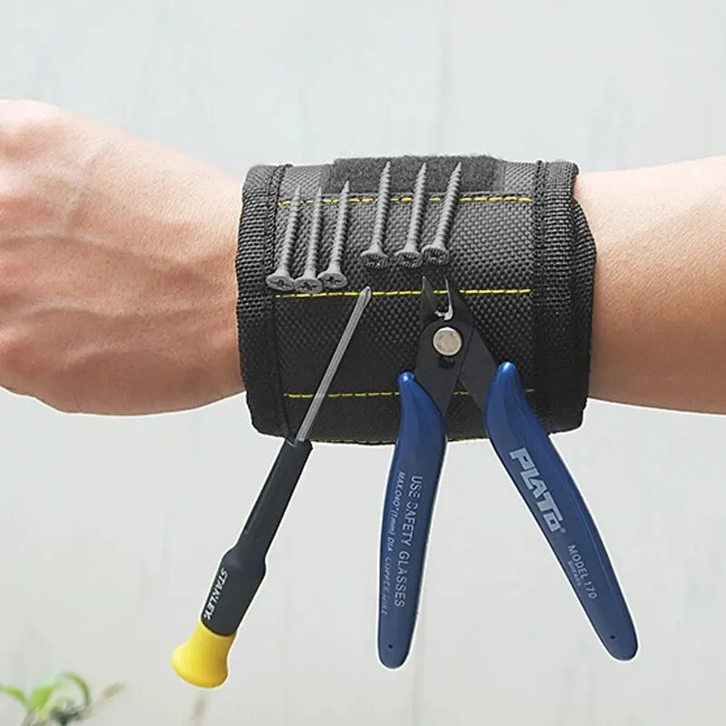 Woodworking-Magnetic-Wristband-Portable-Tool-Bag-Electrician-Wrist-Tool ...