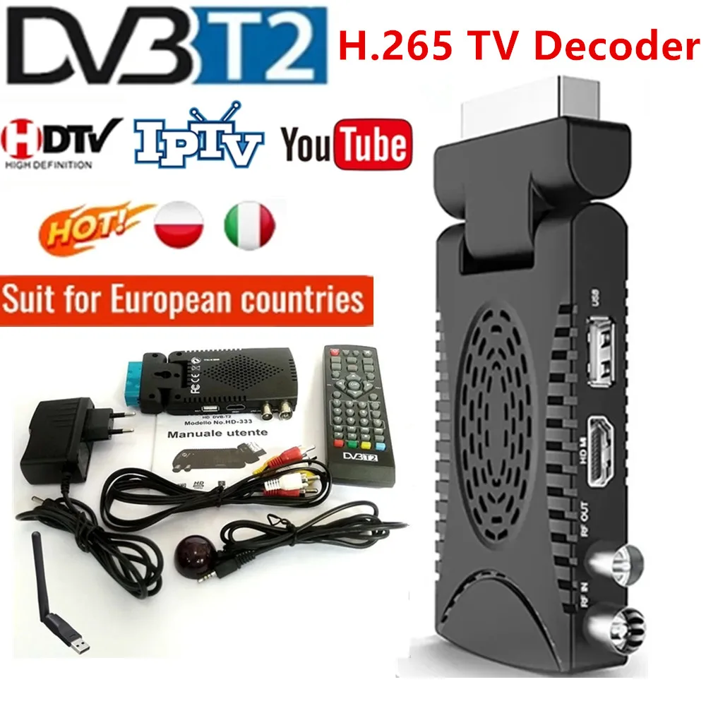 TDT-HD-Receiver-Ground-Digital-TV-Decoder-DVB-T2-SCART-Digital-TV-Tuner ...