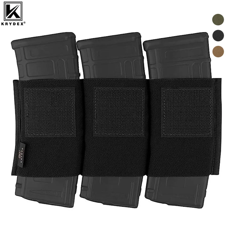 KRYDEX-Tactical-Triple-5-56-Magazine-Insert-Pouch-Elastic-Buld-in-Mag ...