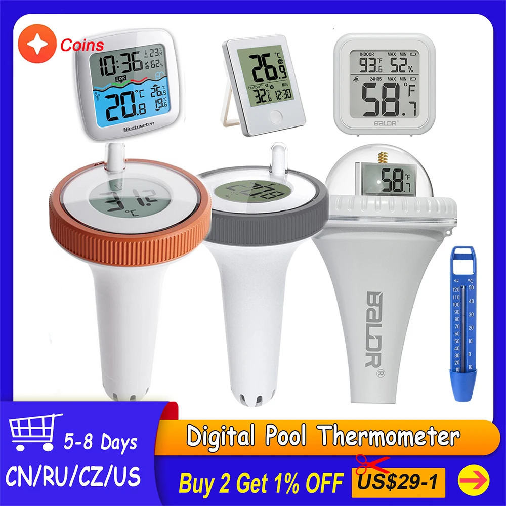 Xy Wq Wireless Pool Thermometer Floating Easy Read Remote 52 Off