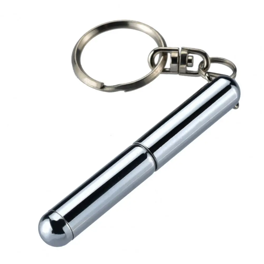 Retractable-Pen-Key-Ring-Portable-Heavy-Duty-Stainless-Steel-Strong ...