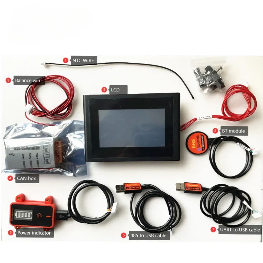 Smart-BMS-parts-Bluetooth-Module-Light-Board-SOC-CAN-BOX-for-16S-BMS ...