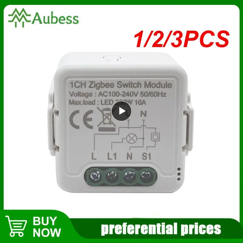 1-2-3PCS-Tuya-Smart-ZigBee-3-0-Switch-Module-No-Neutral-Wire-Required ...
