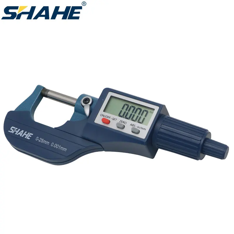 Shahe 0-25 Mm Large Screen Digital Micrometer 0.001 Mm Electronic ...