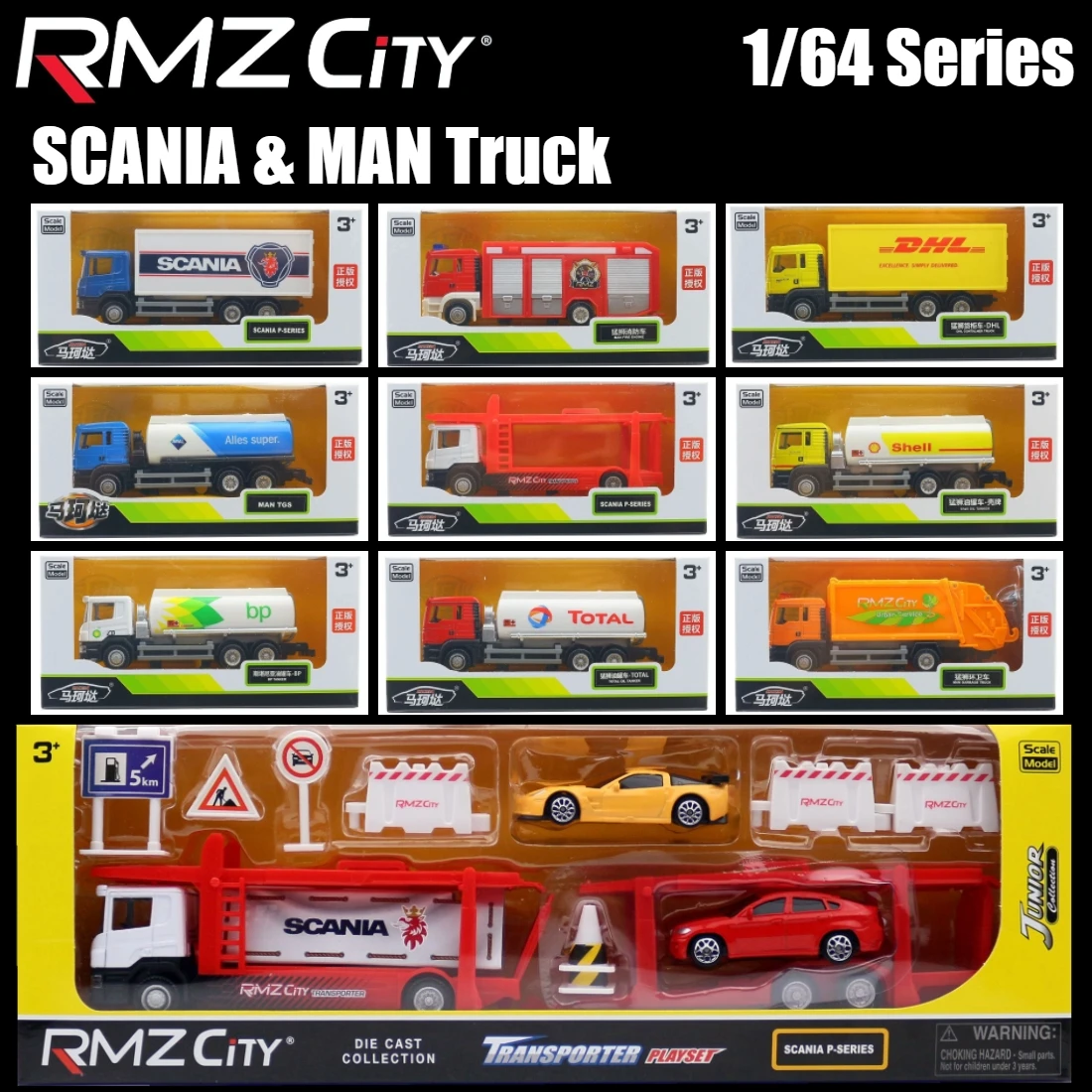 1-64-Scania-Man-Sleepwagen-Vuilniswagen-Vrachtwagen-Olietanker ...