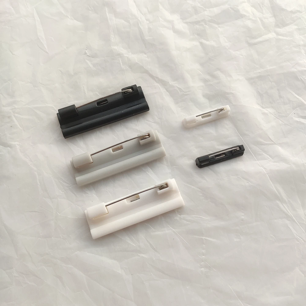 21/30/36/40mm Plastic Safety Pins For Brooches with Adhesive For DIY ...
