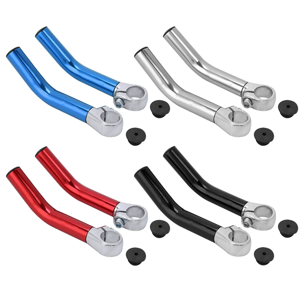 1 Pair Aluminum Alloy Mountain Bike Road Bicycle Handlebar Bar End ...