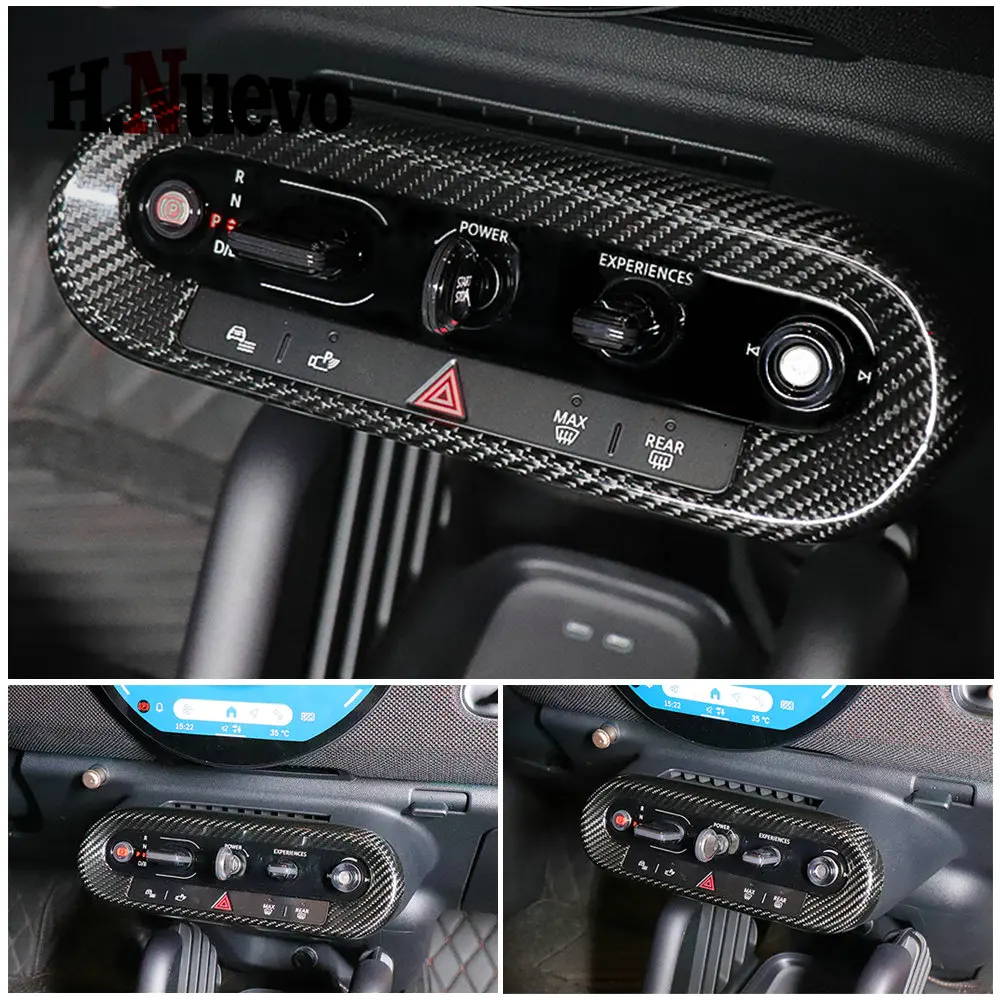 2024 25 Car Central Control Button Panel Frame Sticker ABS For Mini ...