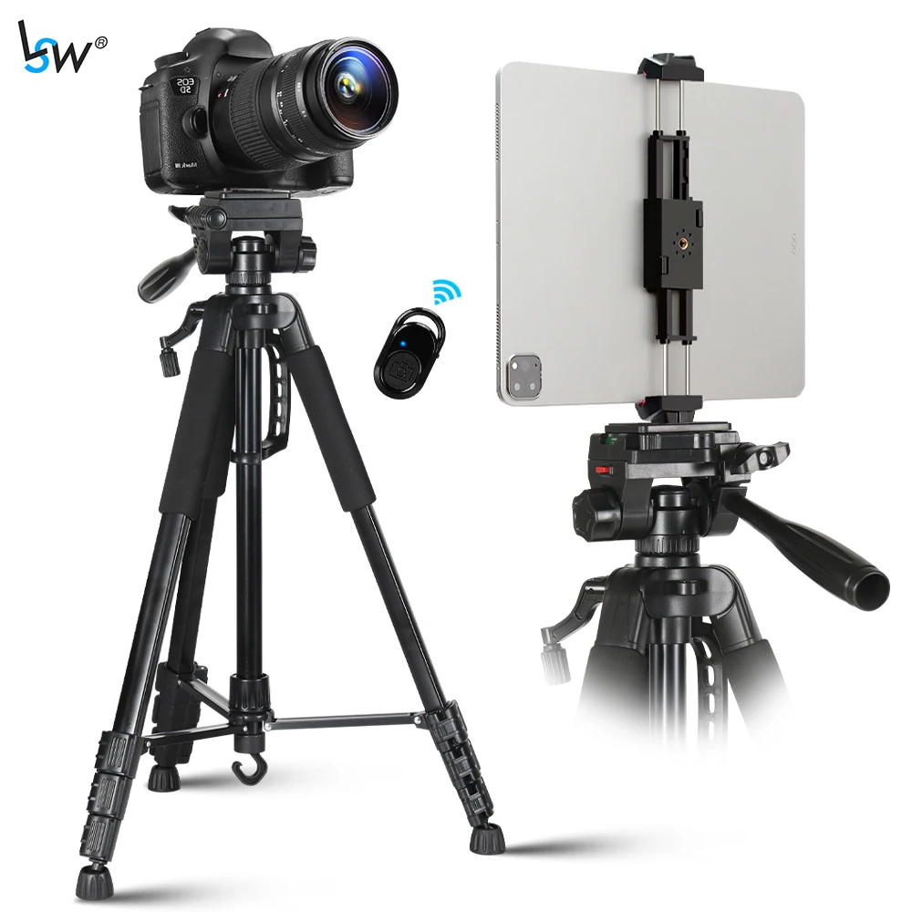 Camera Tripod Aluminum 180cm Mobile Phone Tripod with Phone Holder ...
