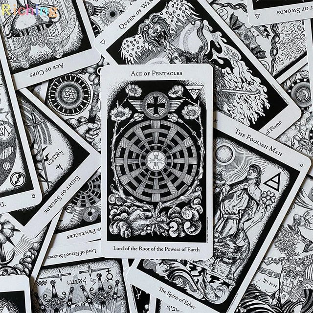 Tarot Cards Black And White