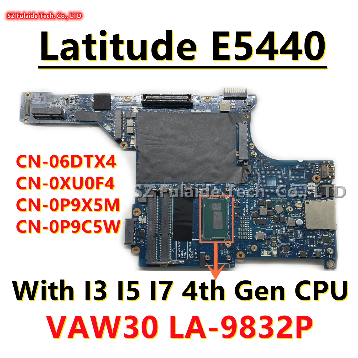 VAW30-LA-9832P-For-dell-Latitude-E5440-Laptop-Motherboard-With-I3-I5-I7 ...