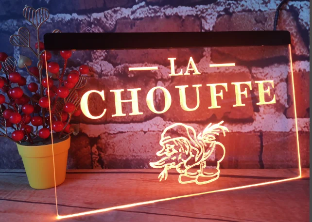 La Chouffe New Carving Signs Bar Led Neon Sign Vintage Home Decor ...