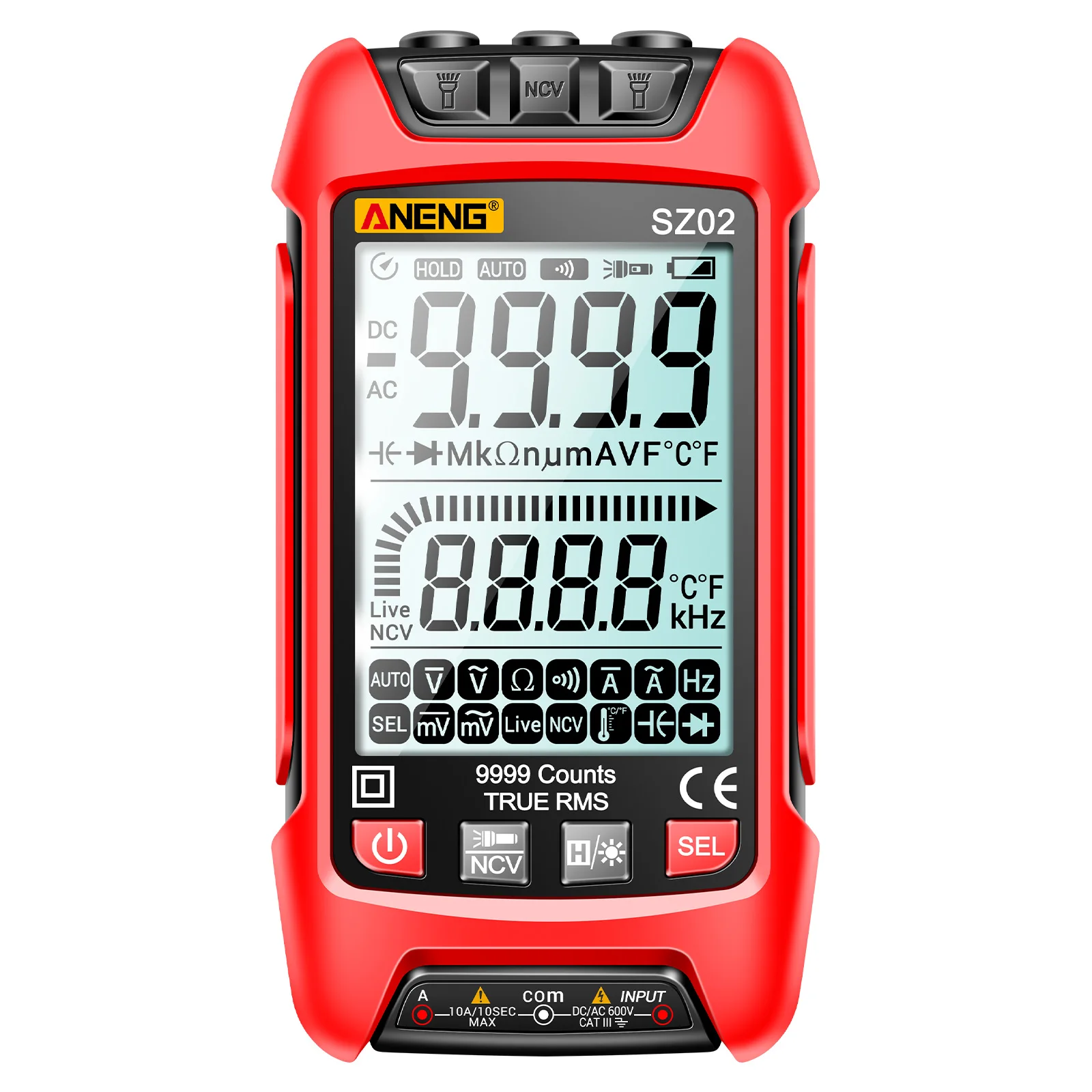 ANENG-SZ02-Smart-Digital-Multimeter-Auto-Range-9999-Counts-NCV ...