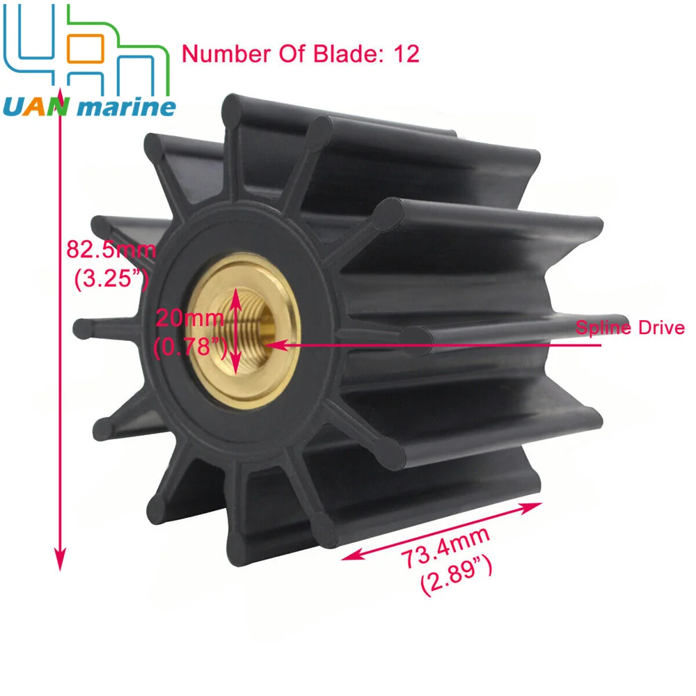 27000K-Marine-Flexible-Water-Pump-Impeller-For-Sherwood-27000K-Cummins ...