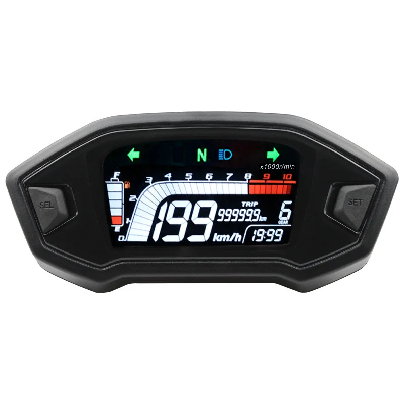 Motorcycle-LCD-Speedometer-10000RPM-Waterproof-Digital-Odemeter ...