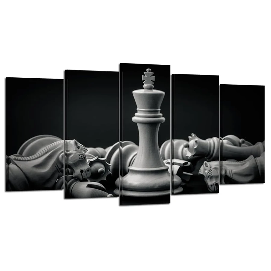The-King-and-Knight-of-Black-and-White-Chess-Diamond-Painting-Full ...