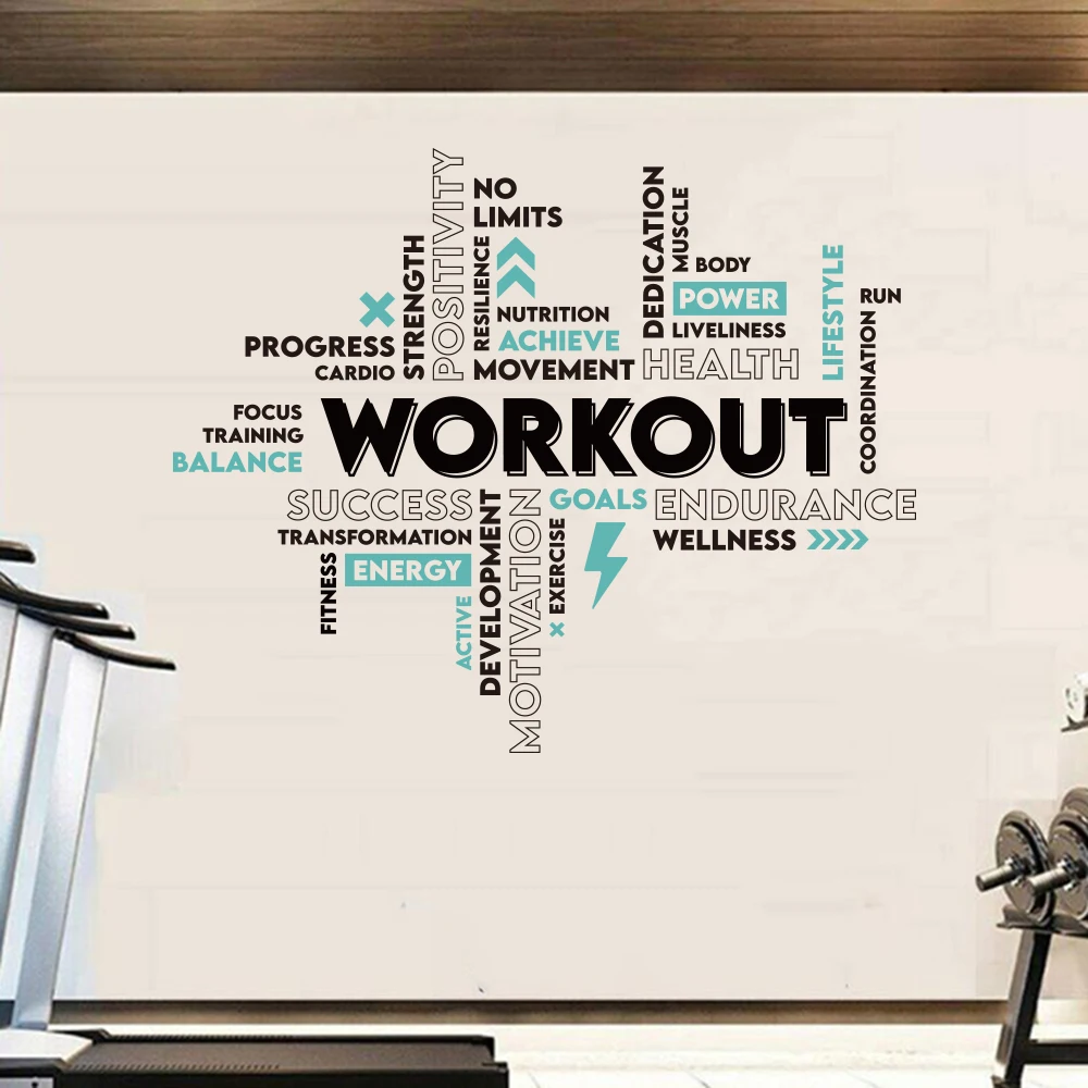Workout-Gym-Motivational-Wall-Sticker-Inspirational-Words-Gym-Fitness ...
