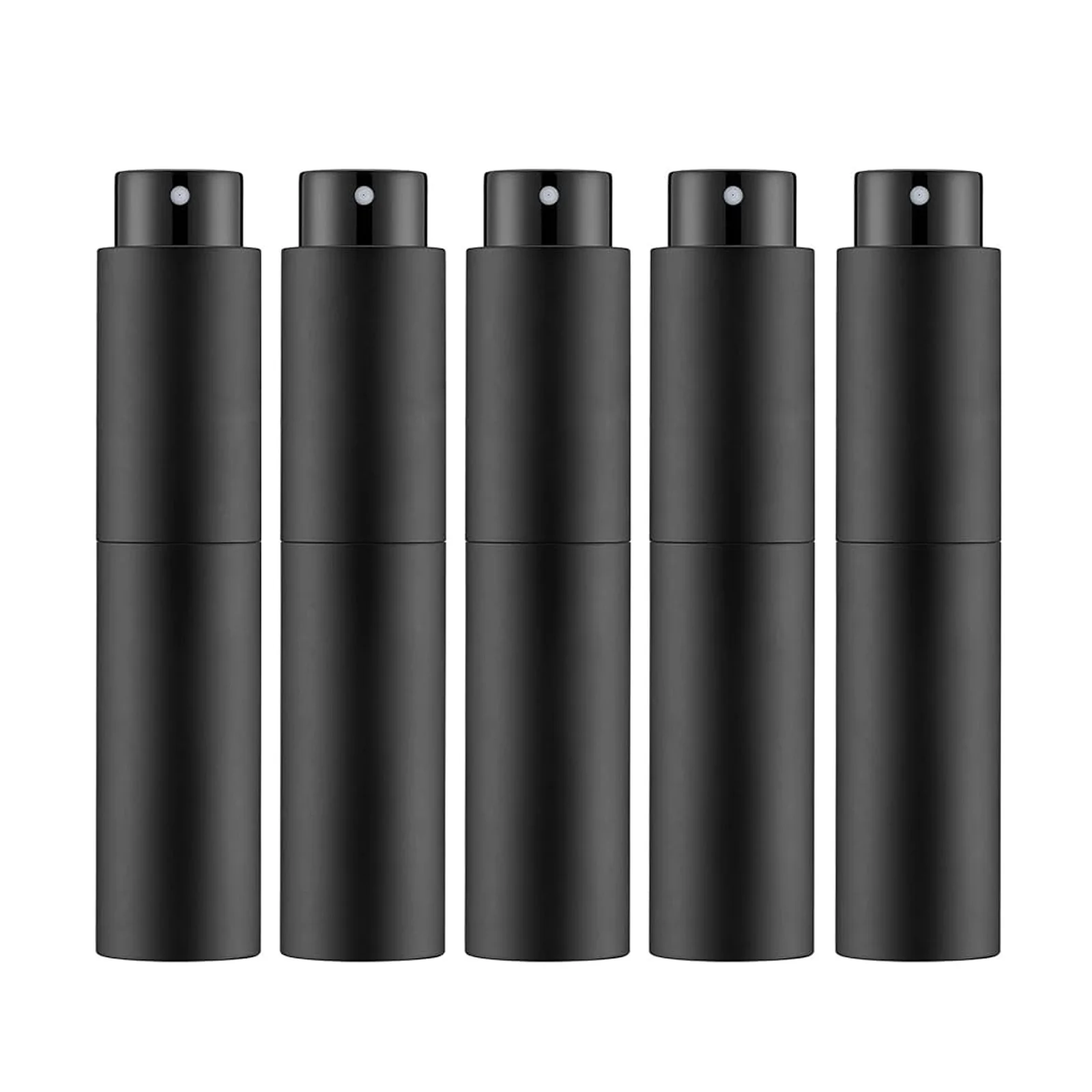 2/4/5/8/10Pcs 10ml Black Plastic Perfume Spray Bottle Mini Cologne ...